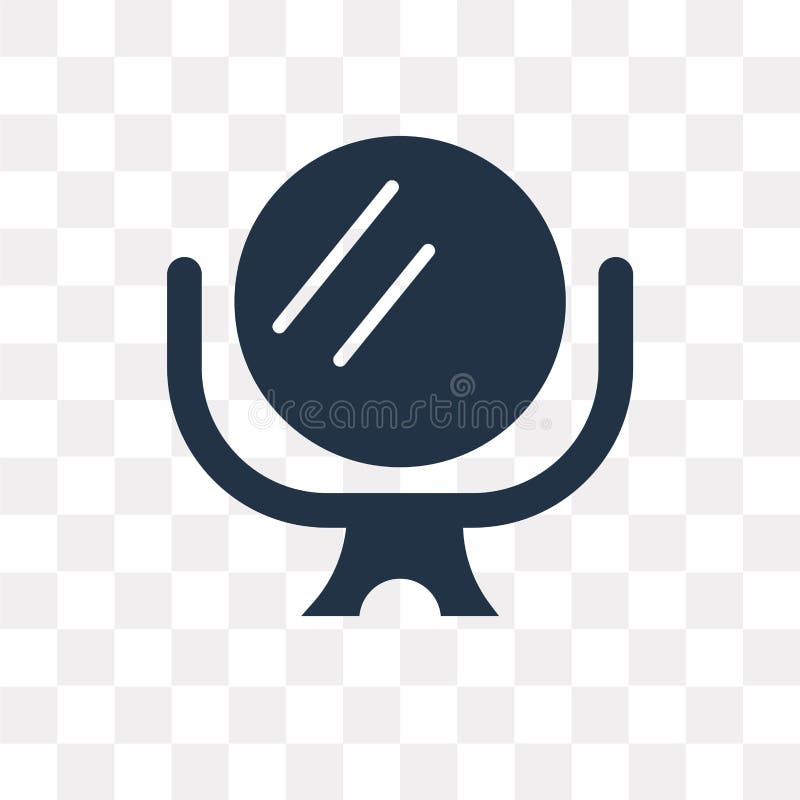 Mirror Vector Icon Isolated on Transparent Background, Mirror T Stock ...