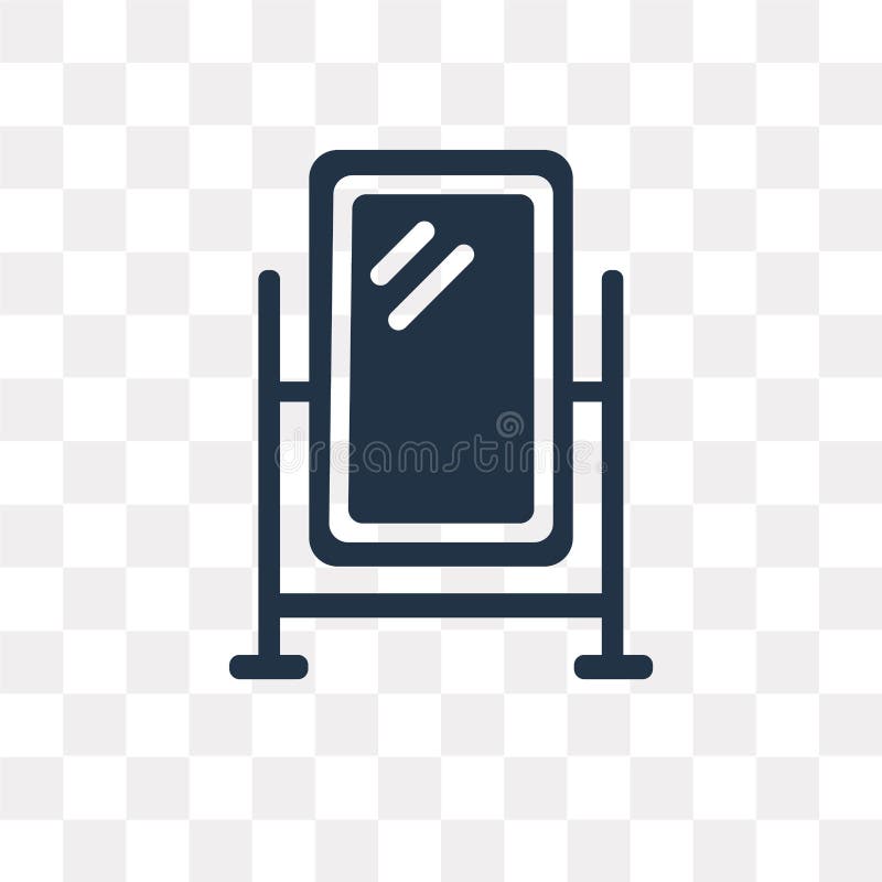 Mirror Vector Icon Isolated on Transparent Background, Mirror T Stock ...