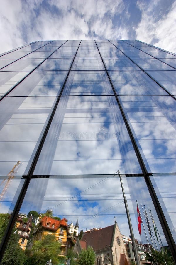 Mirror wall stock photo. Image of exterior, headquarters - 1836580