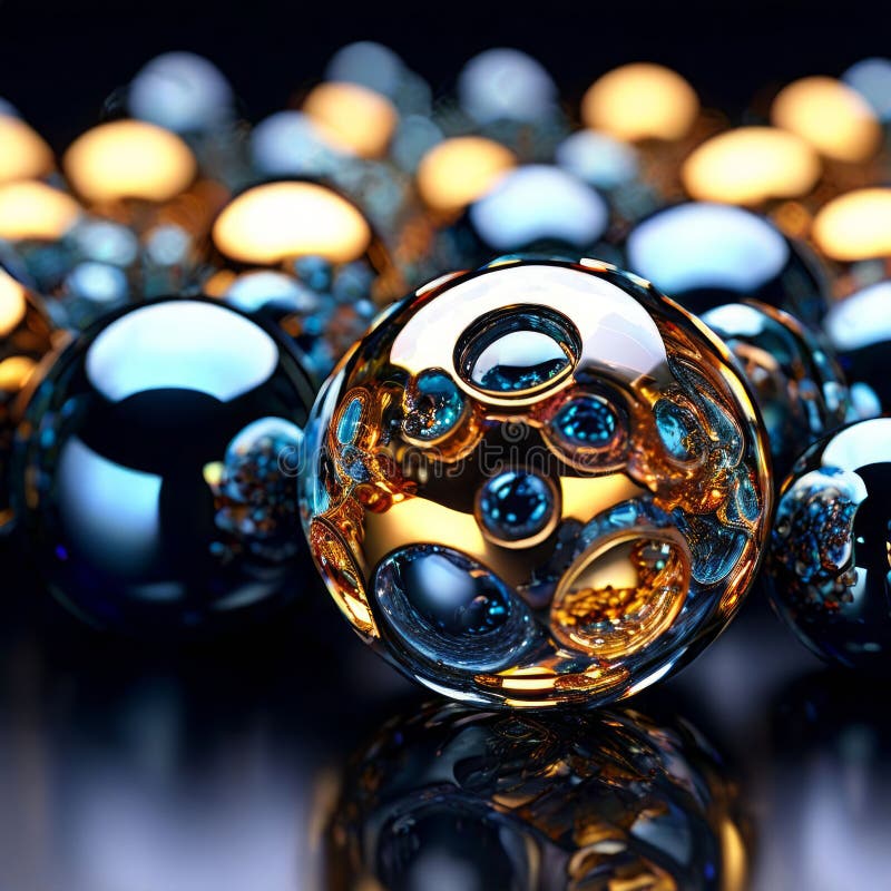 Mirrored Beads Beads with a Mirrored Surface that Ref Stock Photo ...