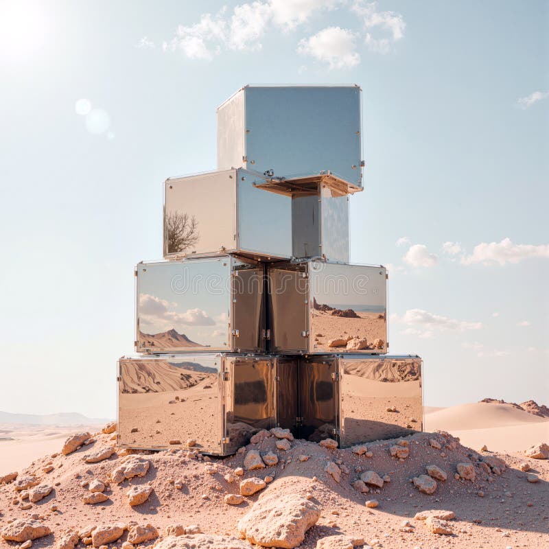 Mirrored Cube Tower Stock Photos - Free & Royalty-Free Stock Photos ...