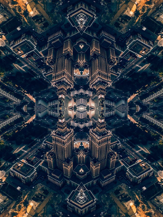 Mirrored Geometry Lines and Shapes, Symmetry Perspective Intricate ...