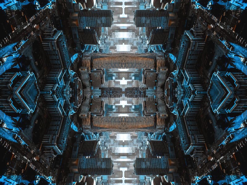 Mirrored Geometry Lines and Shapes, Symmetry Perspective Intricate ...