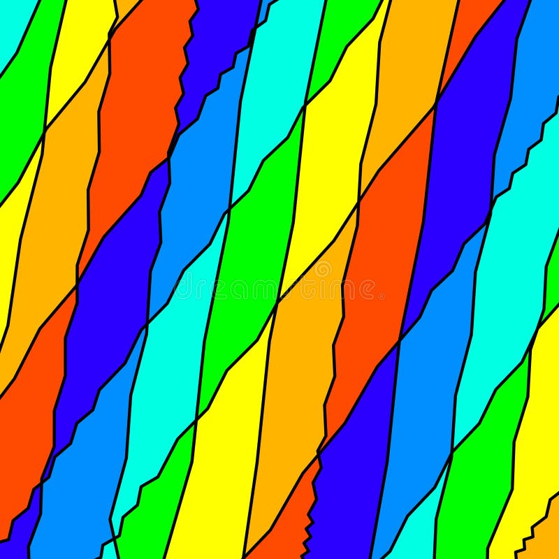 Mirrored Gradient Shards of Curved Blue Intersecting Ribbons and ...