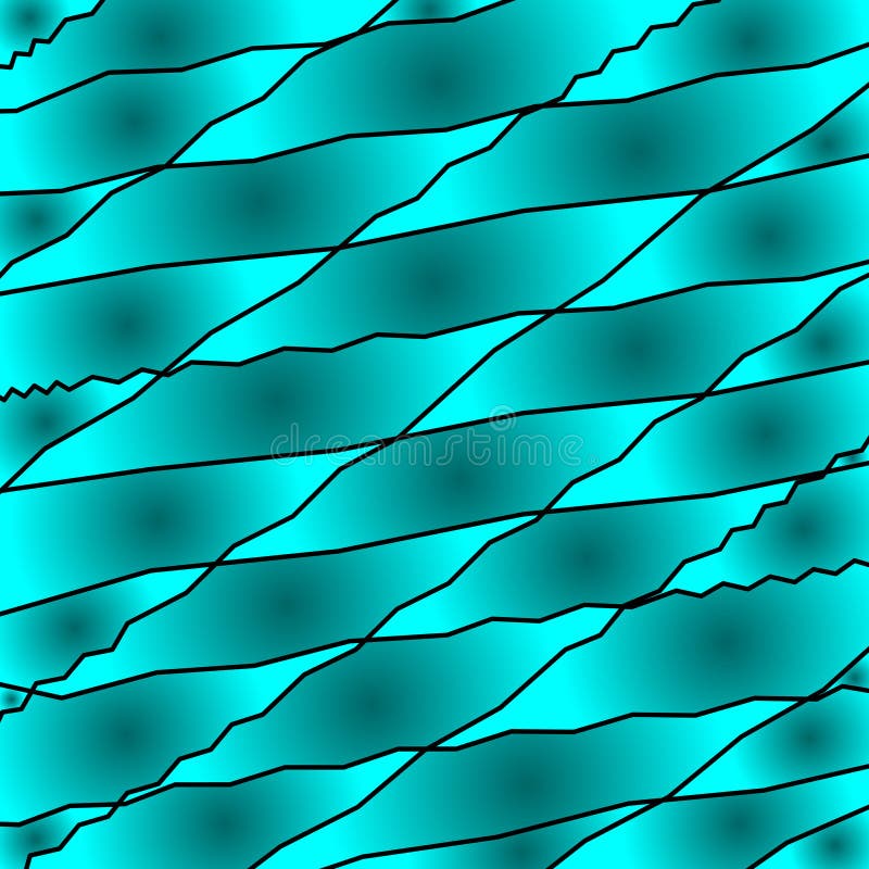 Mirrored Gradient Shards of Curved Light Blue Intersecting Ribbons and ...