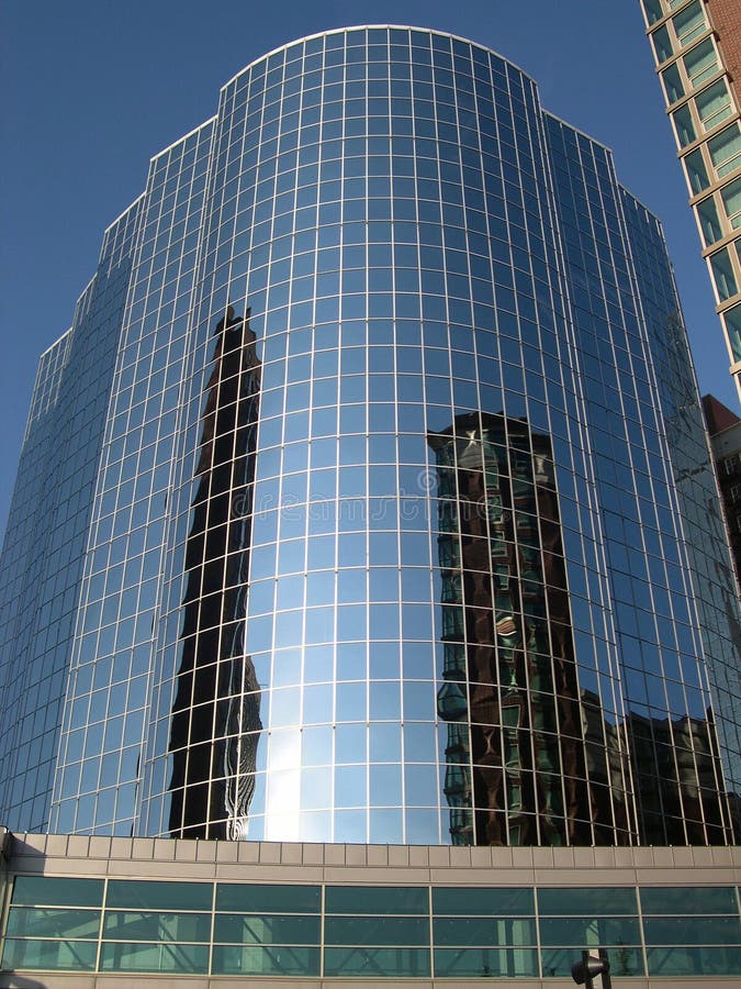 Mirrored Office Building stock photo. Image of office, city - 397818