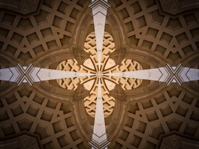 Mirrored Pattern Made from Classical Architectural Elements for ...