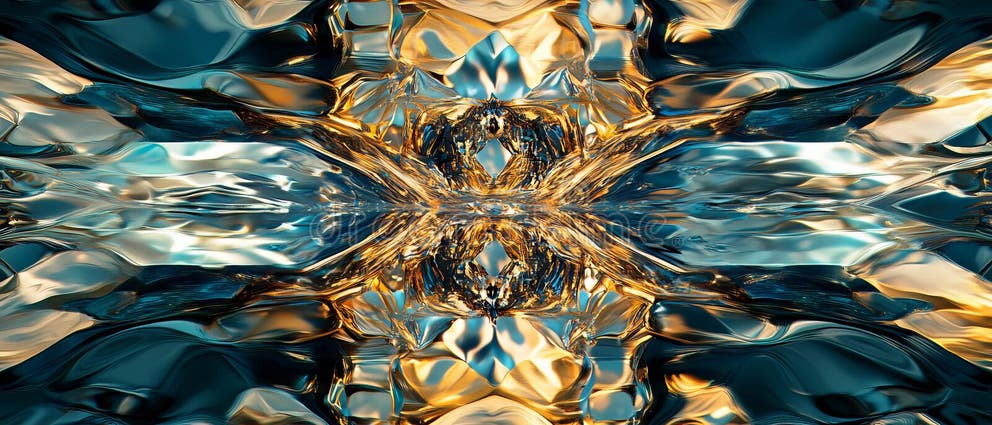 Mirrored Patterns Create a Mesmerizing Abstract Landscape of Geometric ...