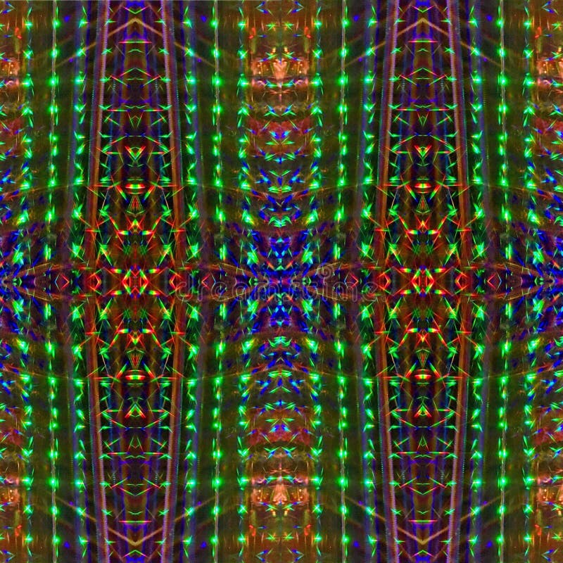 Mirrored Rainbow Light Refraction Details in Blue Stock Image - Image ...