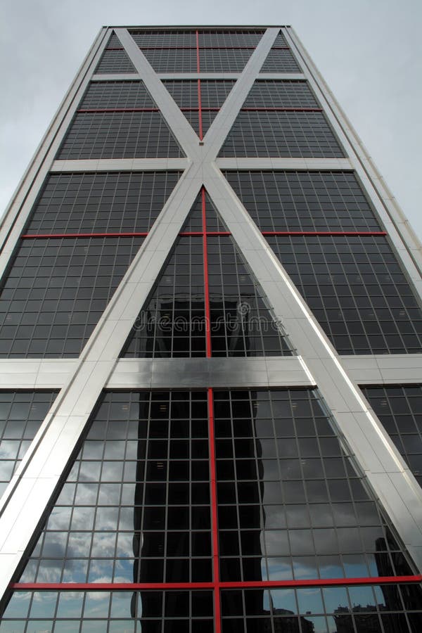 Mirrored tower stock image. Image of district, pattern - 12279647