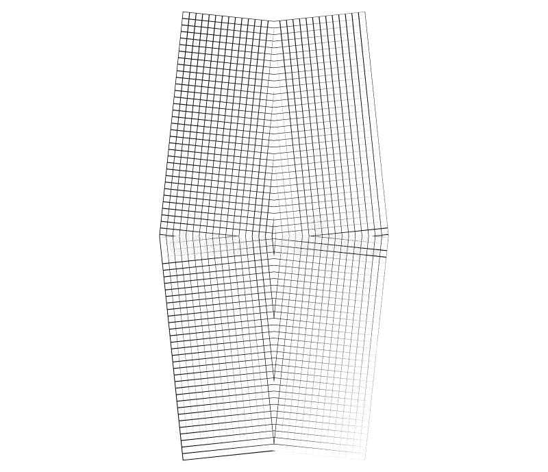 Mirrored, Tweaked Irregular Grid, Mesh, Grating and Lattice Geometric ...