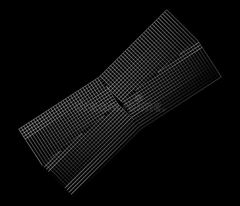 Mirrored, Tweaked Irregular Grid, Mesh, Grating and Lattice Geometric ...