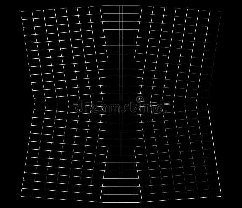 Mirrored, Tweaked Irregular Grid, Mesh, Grating and Lattice Geometric ...