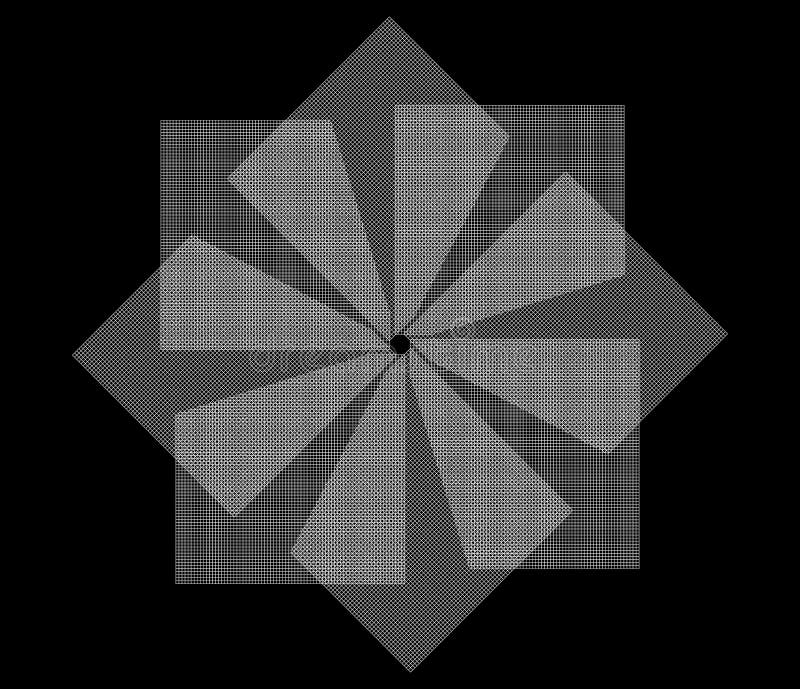 Mirrored, Tweaked Irregular Grid, Mesh, Grating and Lattice Geometric ...