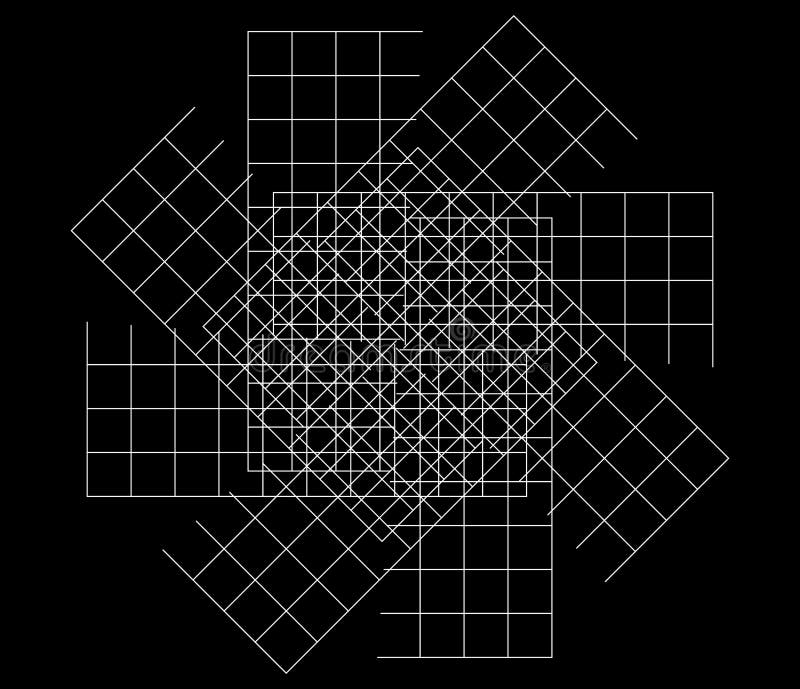 Mirrored, Tweaked Irregular Grid, Mesh, Grating and Lattice Geometric ...
