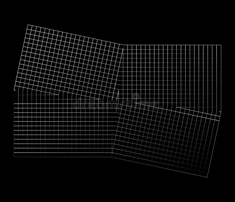 Mirrored, Tweaked Irregular Grid, Mesh, Grating and Lattice Geometric ...
