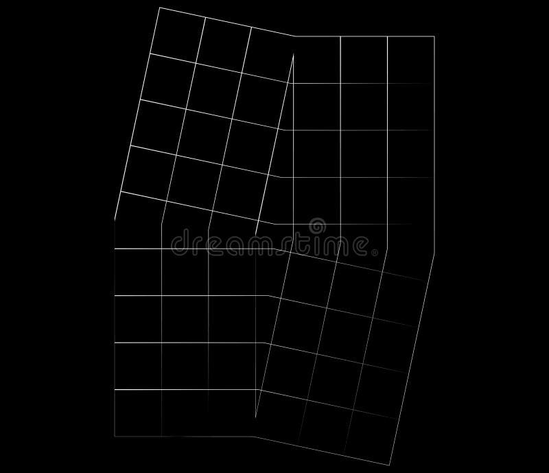 Mirrored, Tweaked Irregular Grid, Mesh, Grating and Lattice Geometric ...