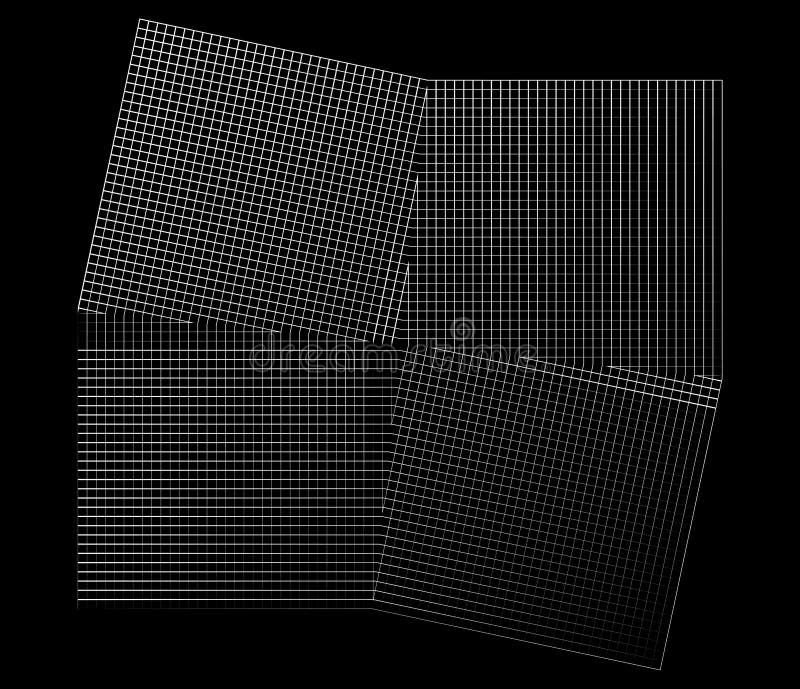 Mirrored, Tweaked Irregular Grid, Mesh, Grating and Lattice Geometric ...