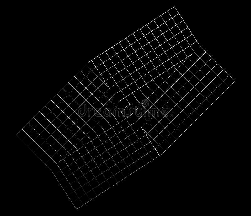 Mirrored, Tweaked Irregular Grid, Mesh, Grating and Lattice Geometric ...