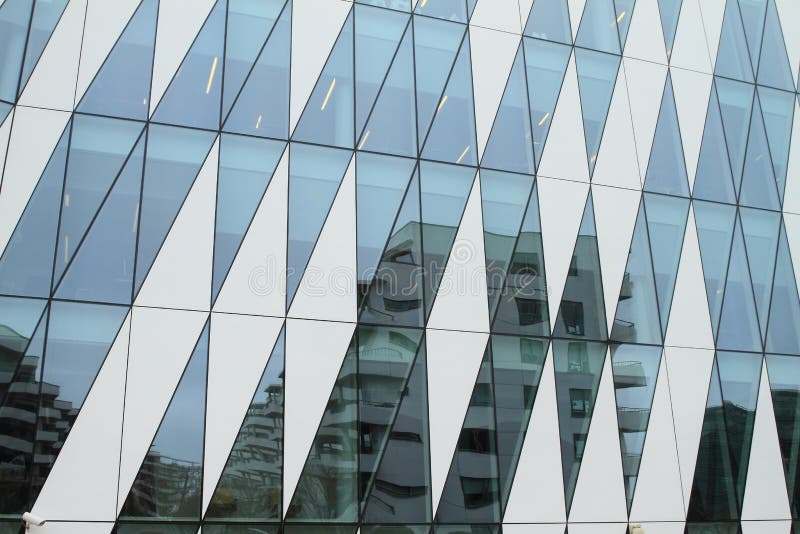 Modern Danish Architecture at Tuborg Harbour Stock Photo - Image of ...