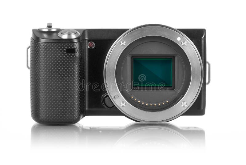 Mirrorless Camera without Lens Stock Photo - Image of digital, director ...