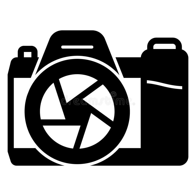 Mirrorless Camera Solid Icon, Photography Concept. Vector Graphics ...