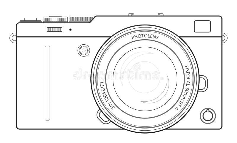 Digital Camera Outline Stock Illustrations – 52,545 Digital Camera ...