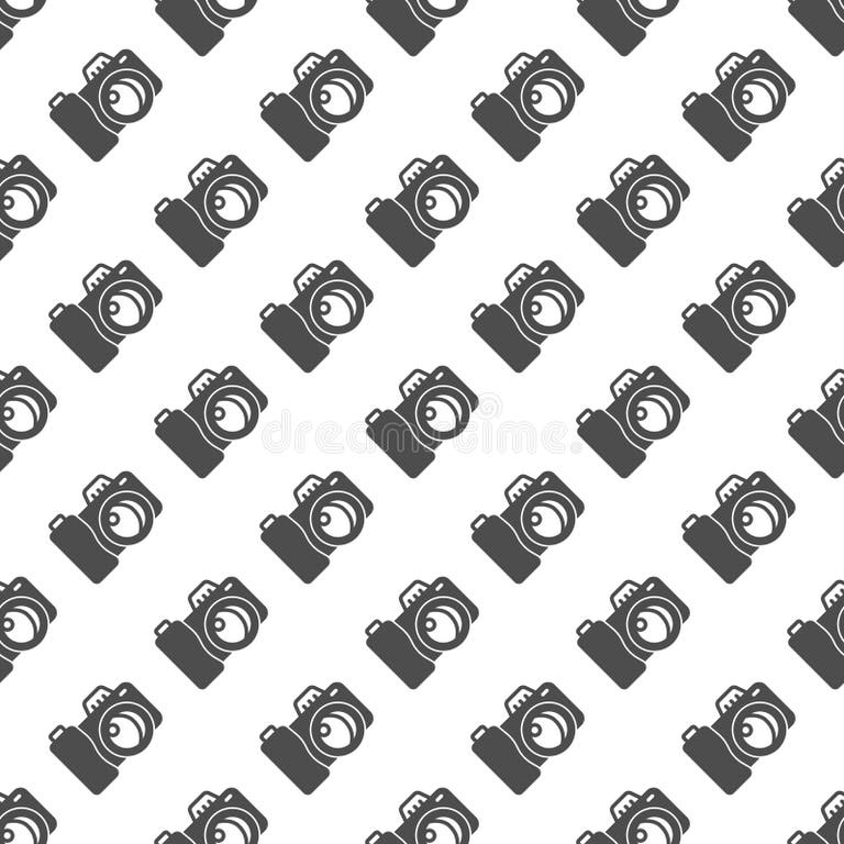 Mirrorless Photo Camera Solid Seamless Pattern, Eco Tourism Theme ...