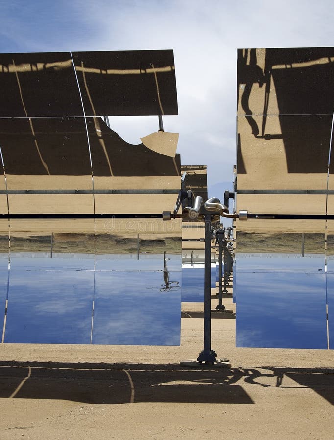 Solar Mirrors stock image. Image of sunlight, power, renewable - 11910365