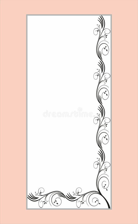 Mirrors Glass Border Design Vector CDR Stock Vector - Illustration of ...