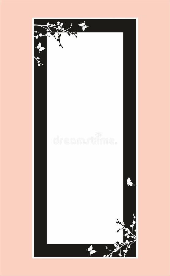 Mirrors Glass Border Design Vector CDR Stock Vector - Illustration of ...