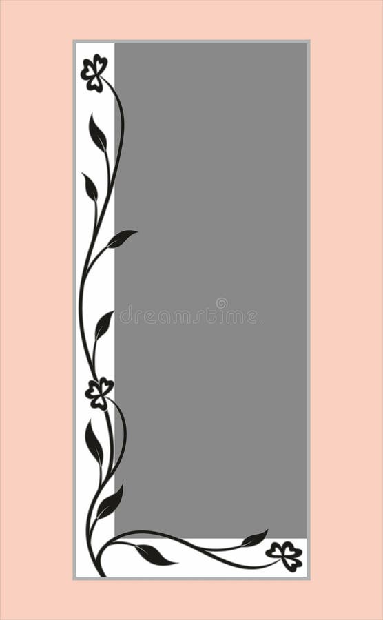 Mirrors Glass Border Design Vector CDR Stock Vector - Illustration of ...