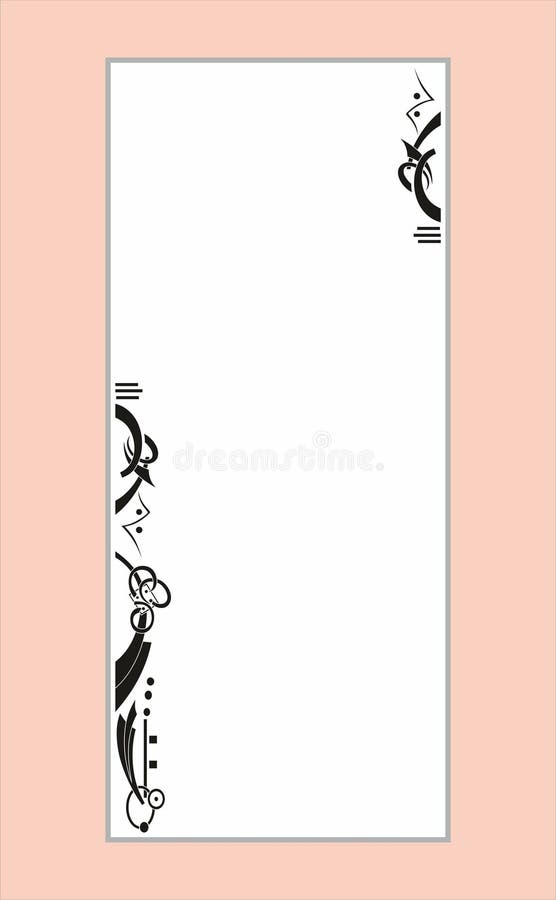 Mirrors Glass Border Design Vector CDR Stock Vector - Illustration of ...