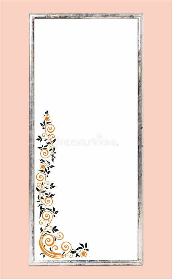 Mirrors Glass Border Design Vector CDR Stock Vector - Illustration of ...