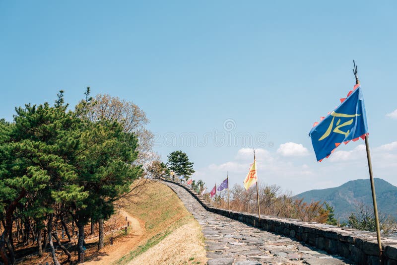 Miryang Eupseong Fortress in Miryang, Korea Stock Photo - Image of ...