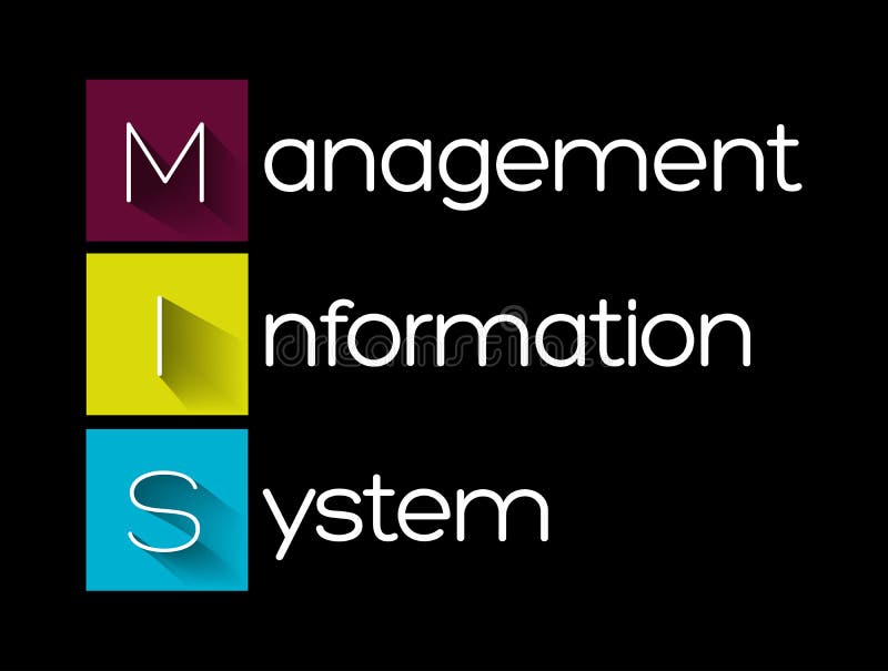 MIS - Management Information System Acronym Concept Stock Illustration ...