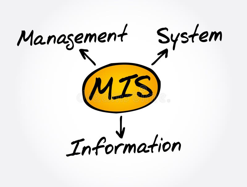 MIS - Management Information System Acronym Concept Stock Illustration ...