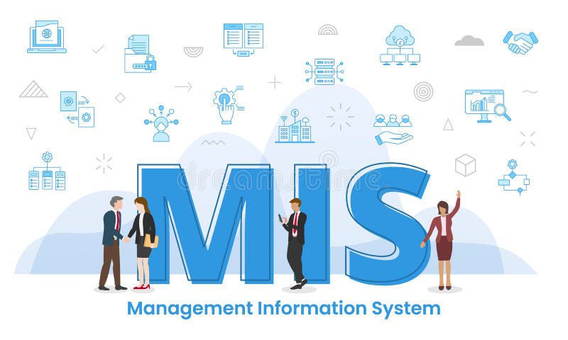 Mis Management Information System Concept with Big Words and People ...