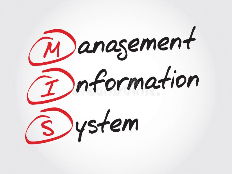 MIS - Management Information System Acronym Stock Illustration ...