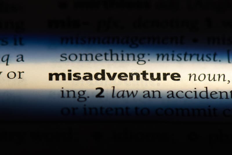 Misadventure stock image. Image of printed, definition - 126542163