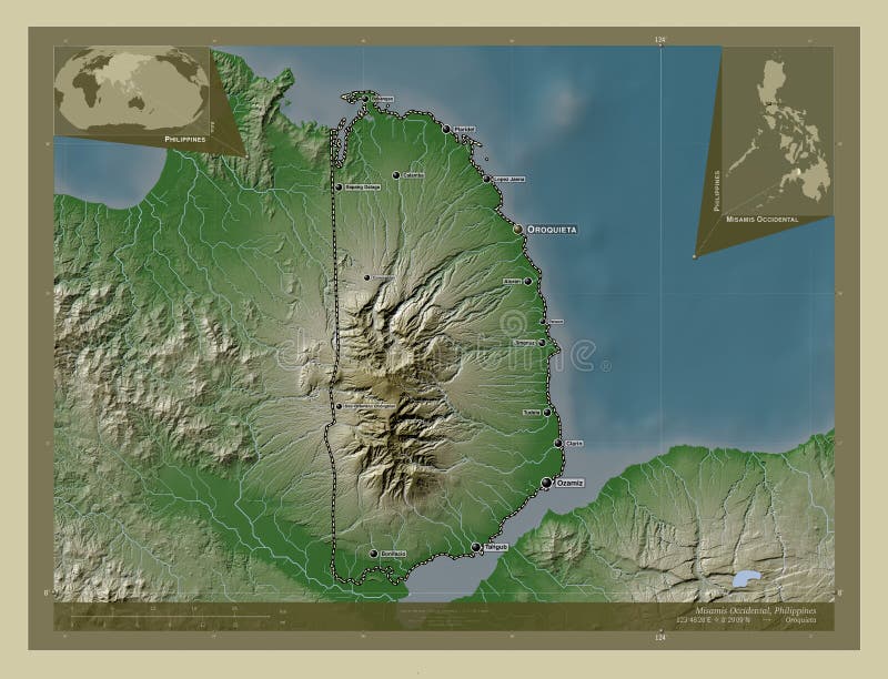 Misamis Occidental, Philippines. Wiki. Labelled Points of Cities Stock ...
