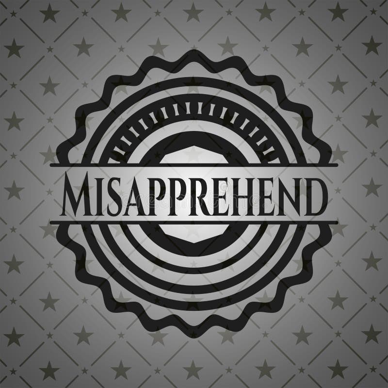 Misapprehend Retro Style Black Emblem. Vector Illustration Stock ...