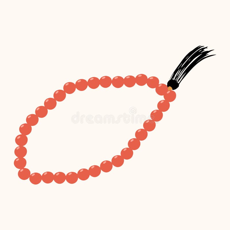 Misbaha, Vector Illustration in Cartoon Style Stock Vector ...