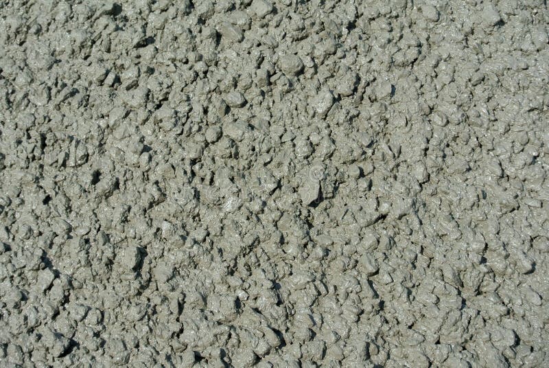 Chiuda Su Di Calcestruzzo Fresco Immagine Stock - Immagine di sudicio ...