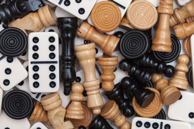 Miscellaneous game pieces stock image. Image of pieces - 68760079