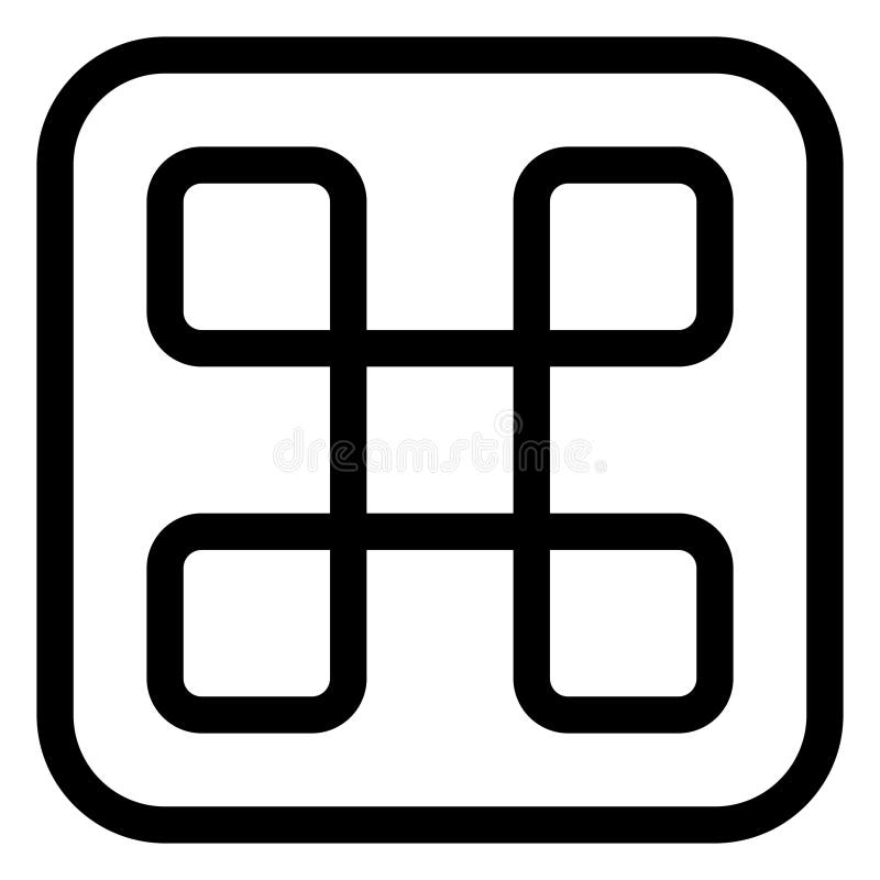 Miscellaneous Icon Black and White Stock Vector - Illustration of ...