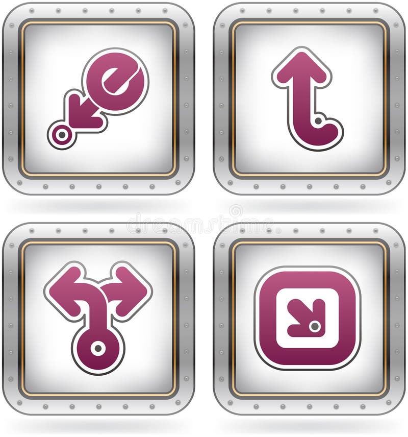 Miscellaneous Icons stock vector. Illustration of gold - 21166641