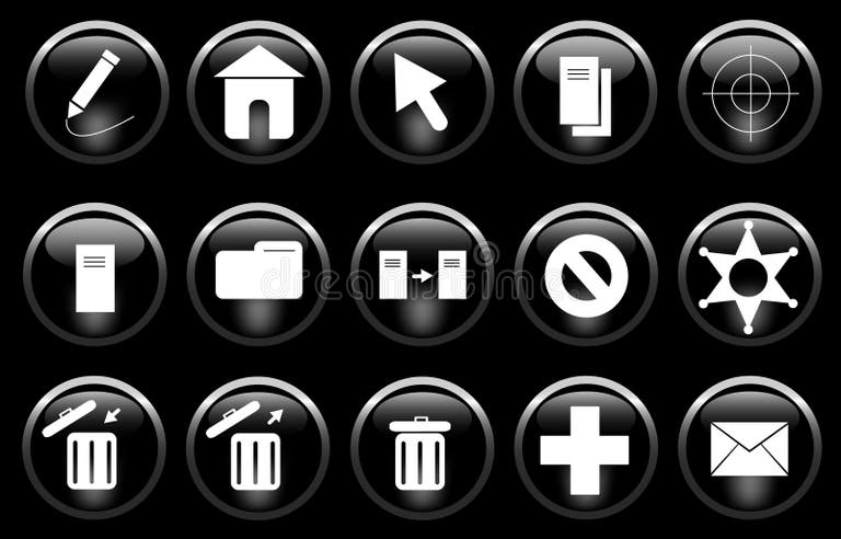 Miscellaneous Icons stock vector. Illustration of duplicate - 2402426