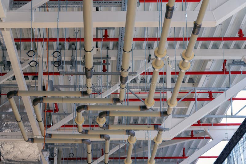 Miscellaneous Industrial Installations Inside Manufacturing Plant Stock ...