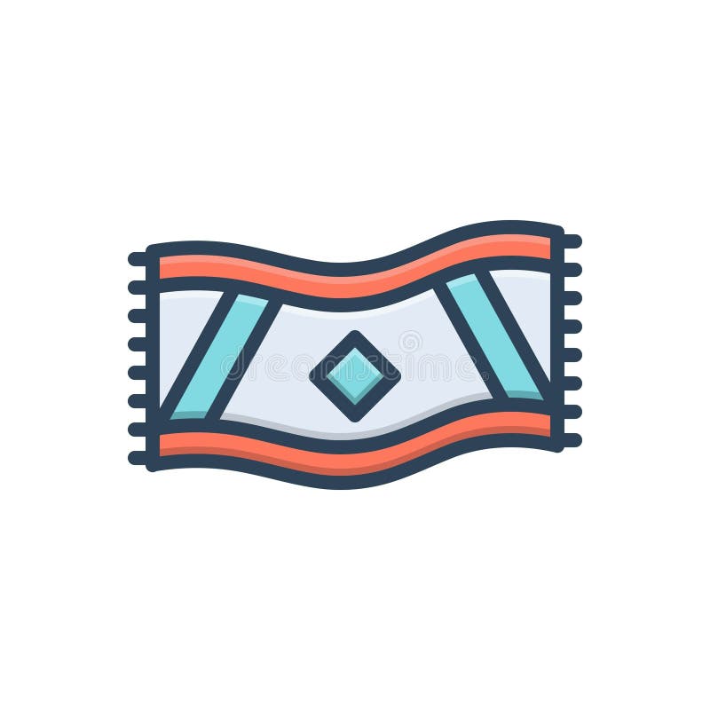 Color Illustration Icon for Mat, Pallet and Rug Stock Vector ...